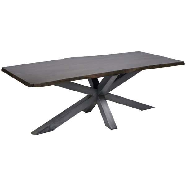 LOOMLAN 118'' Iron Pedestal Dining Table | Wayfair